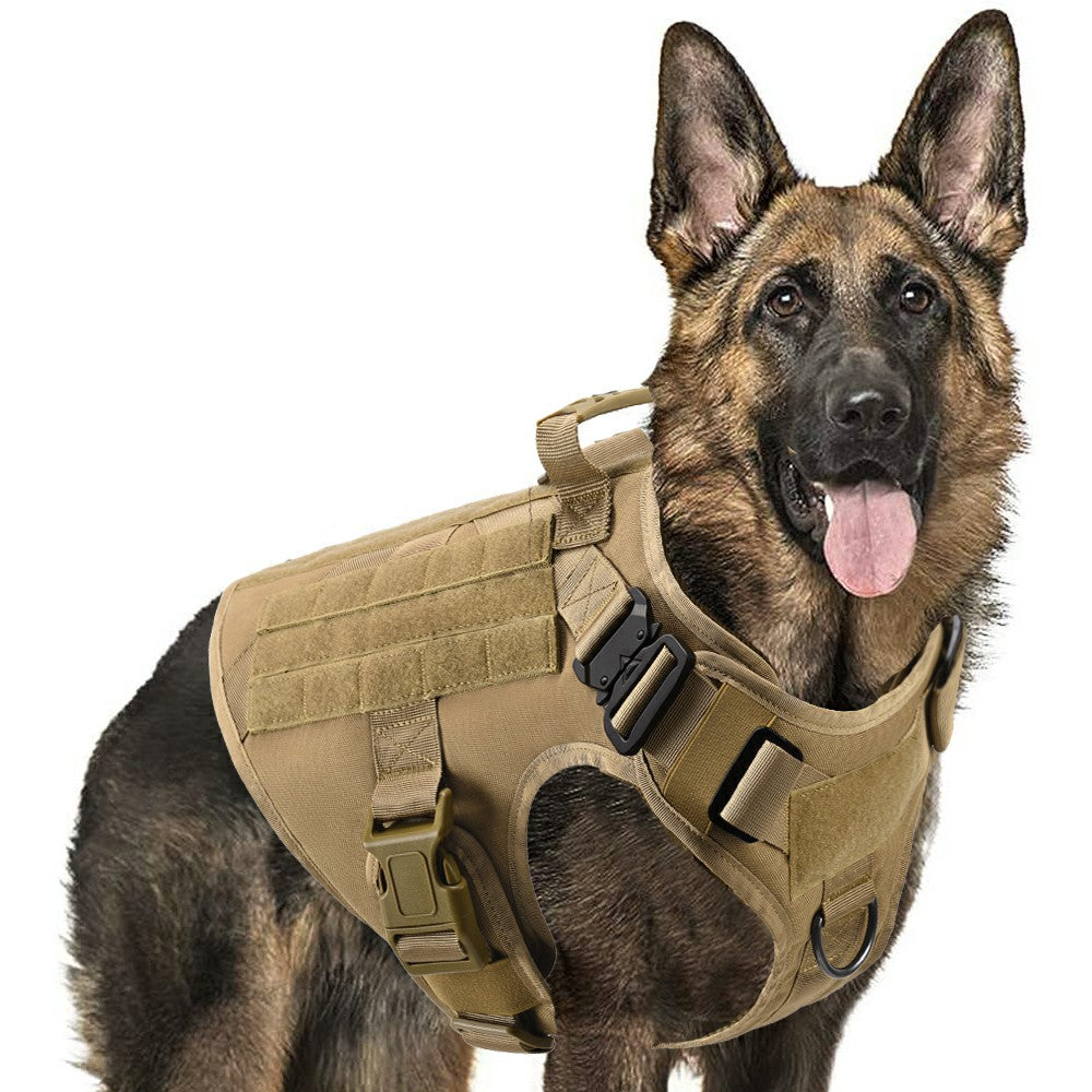 Fast Shipping Military Dog Tactical Harness and Leash Set (Brown ...
