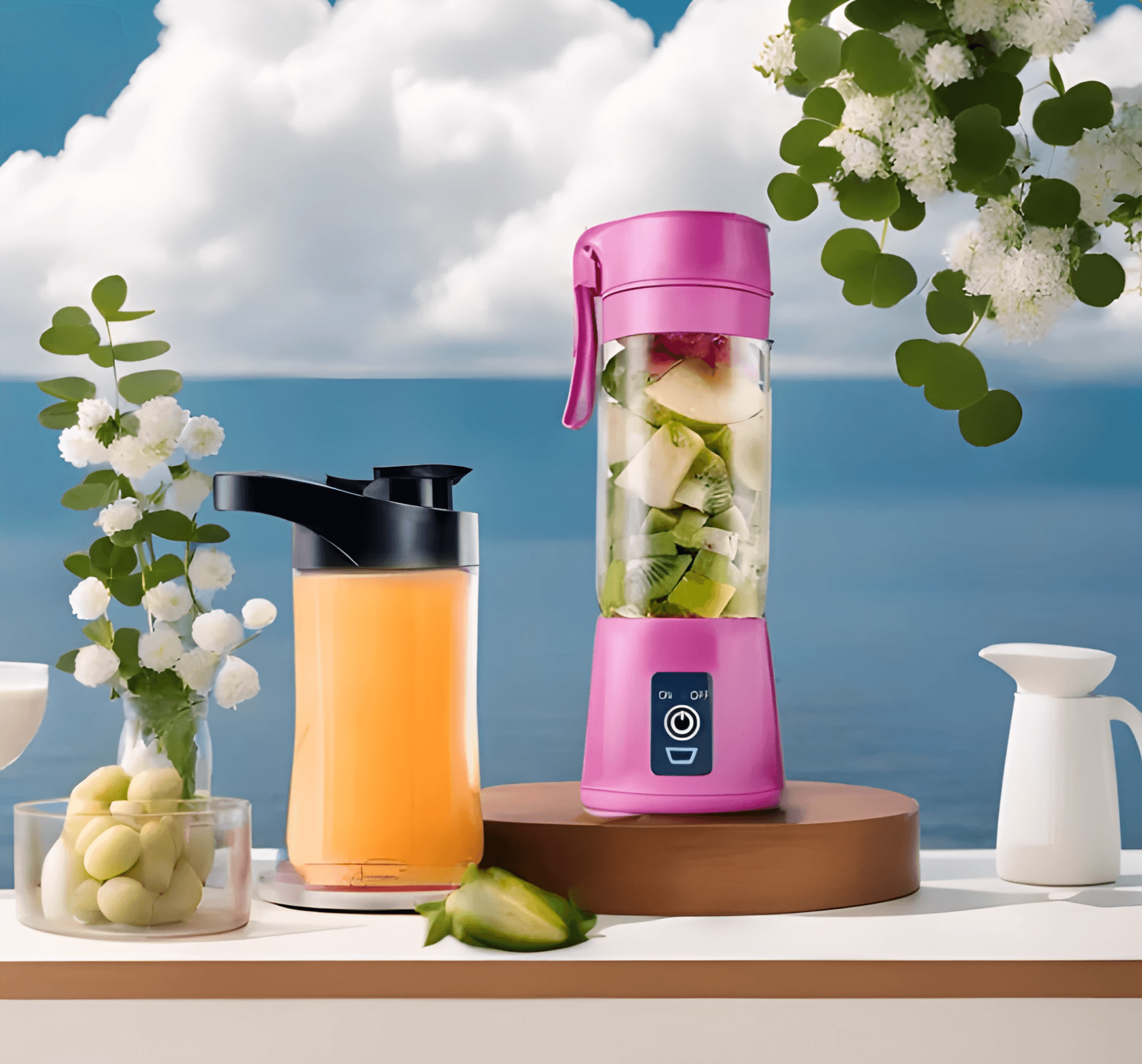 6 Blade Juicer - Portable Electric 6 Blade USB Juice Maker (380 ml ...